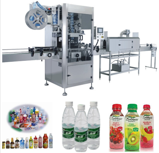 Quality Water Drinks Bottle Shrink Sleeve Labeling Equipment With Steamer for sale