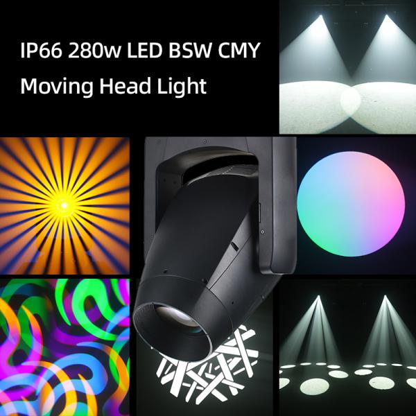 Quality IP66 Beam / Spot / Wash BSW 280w CMY LED Moving Head Beam Wash Spot Light Disco for sale