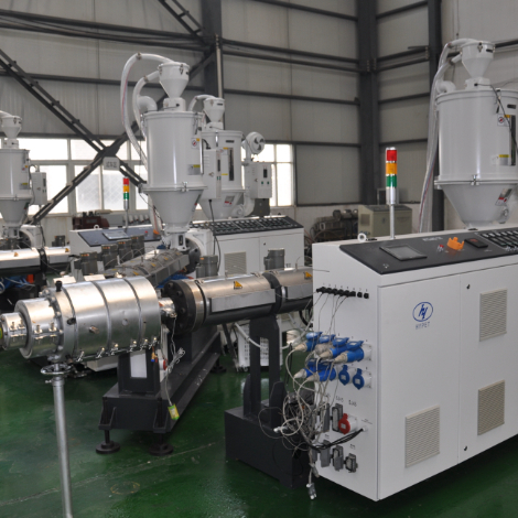 Quality Shenzhen HYPET High Efficient Single Screw Extruder For PPR Pipe Extrusion Line for sale