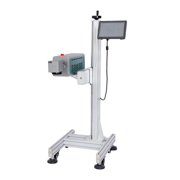 Quality 30W Fiber Laser Marking Machine Anodized Metal CO2 Laser Coding Machine for sale
