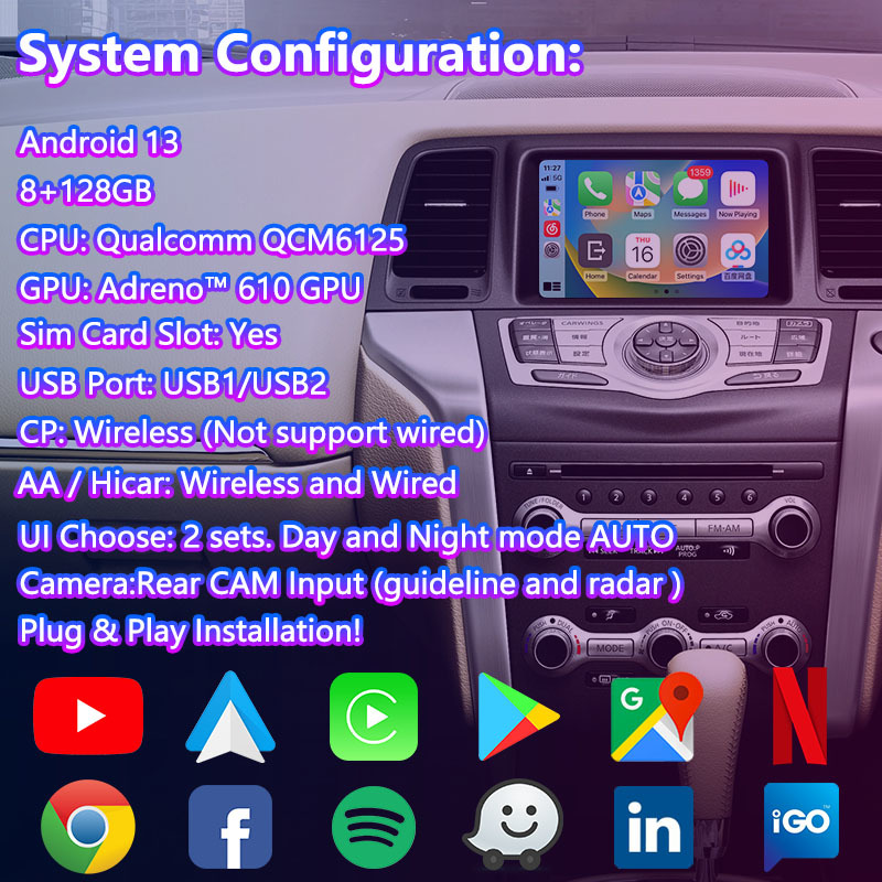 Quality Lsailt Android Carplay Multimedia Video Interface for 2010-2014 Nissan Murano for sale