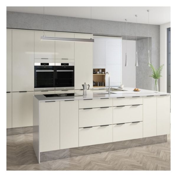 Quality Custom Modular Kitchen Cabinets with Glossy Paint-Free Design and Shaker Door Panel for sale