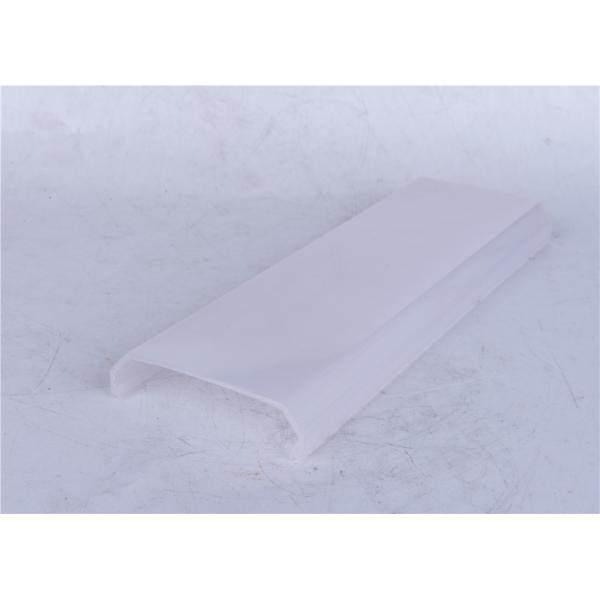 Quality Transparent / Milky Polycarbonate LED Profile , Extruded LED Profile Housing for sale