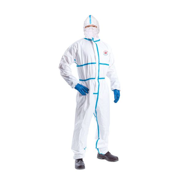 Quality Waterproof Type 4 Disposable Coveralls Taped Disposable Coverall With Thumb Loop for sale