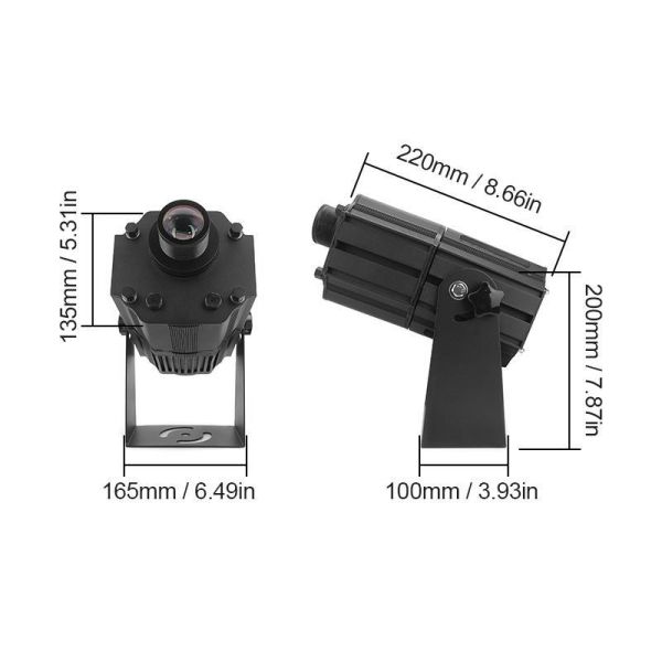 Quality 80W Gobo Light Projector Waterproof Advertising Projector Light 5600lm for sale