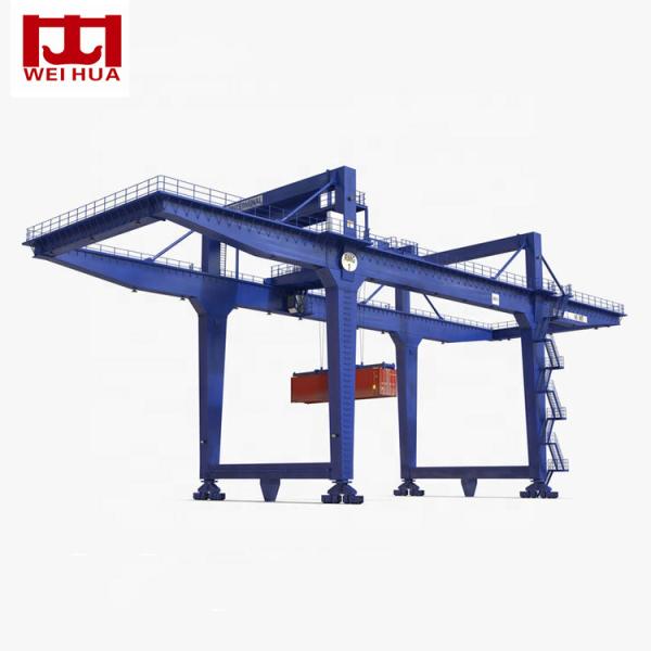 Quality 80 Ton Rail Mounted Container Double Beam Gantry Crane Bridge Construction for sale