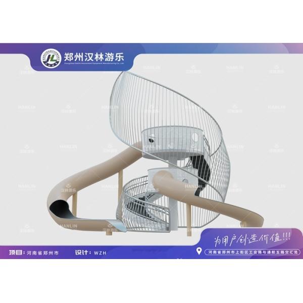 Quality 72cm 304 Stainless Steel Slides With Support Outdoor Indoor Playground Slides for sale