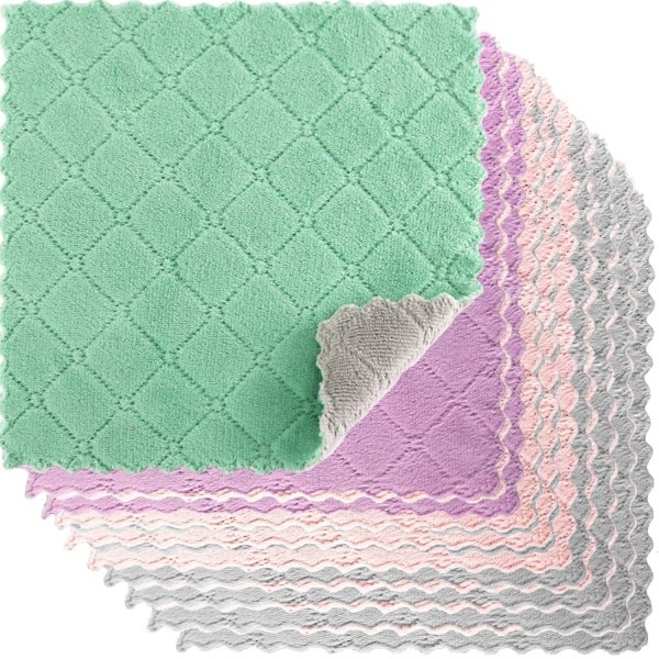 Quality Blue 80 Polyester 20 Polyamide Microfiber Towel , Microfiber Dish Drying Towels for sale
