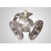 Quality Cast Steel 3-Way Ball Valve L-Port T-Port Flanged DN15-DN200 for sale