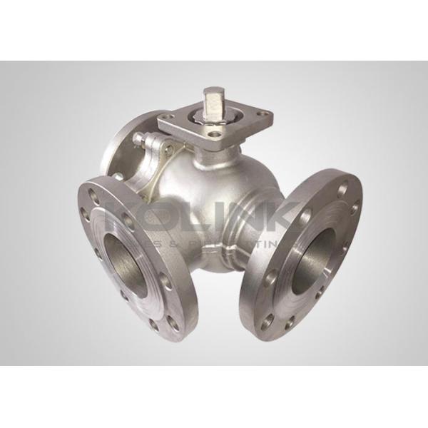 Quality Cast Steel 3-Way Ball Valve L-Port T-Port Flanged DN15-DN200 for sale