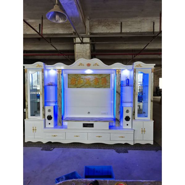 Quality Aquarium Style TV Stand Cabinet MDF Panel Ashley Foot Armoire TV Cabinet for sale