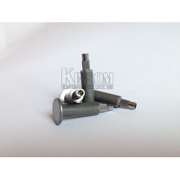 Quality Special semi-tubular rivets flat head step knurling rivets for sale