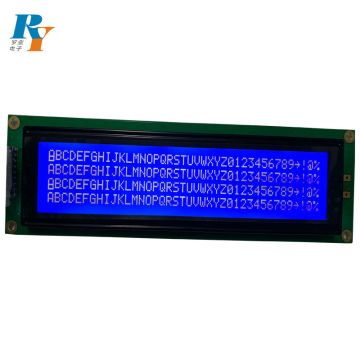 Quality 40*4 Character STN LCD Module Blue Monochrome Negative Big Size With ST7065/7066 for sale