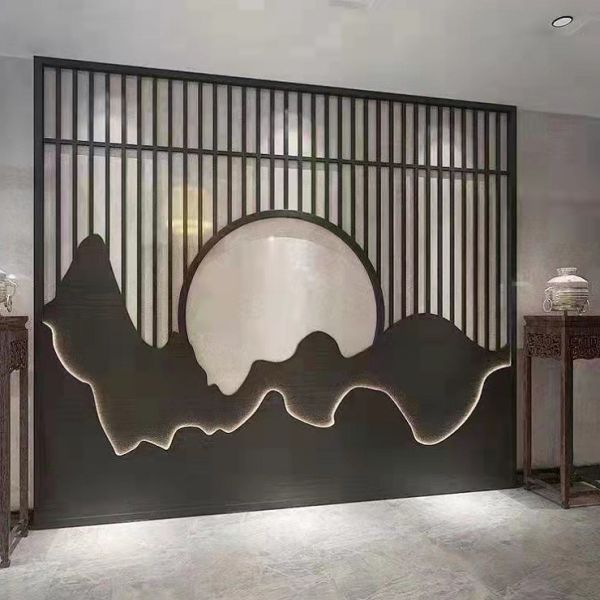 Quality 3D Decoration Metal Frame Room Divider Galvanized Metal Room Separator for sale