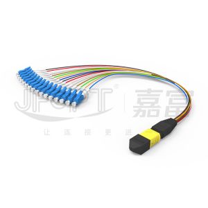 Quality MPO-LC Patch Cord 16 Cores Single-mode Low Loss G657A1/G657A2 Type A Module Box for sale