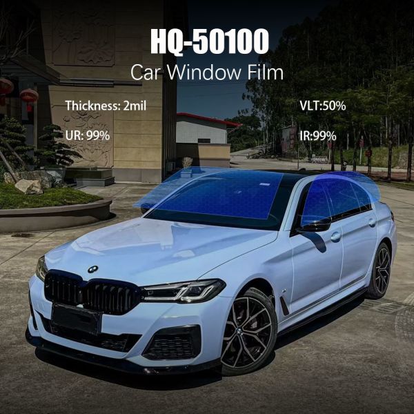 Quality HQ-50100 Model VLT 50% Car Window Tint Film 1.52*30M/Roll for sale