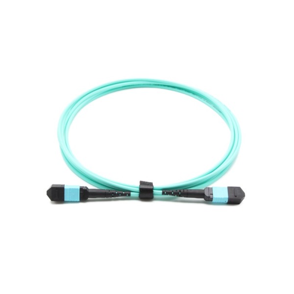 Quality MPO-MPO OM3 Fiber Optic Patch Cable 12-Core Multimode 50/125 Low Loss LSZH for sale