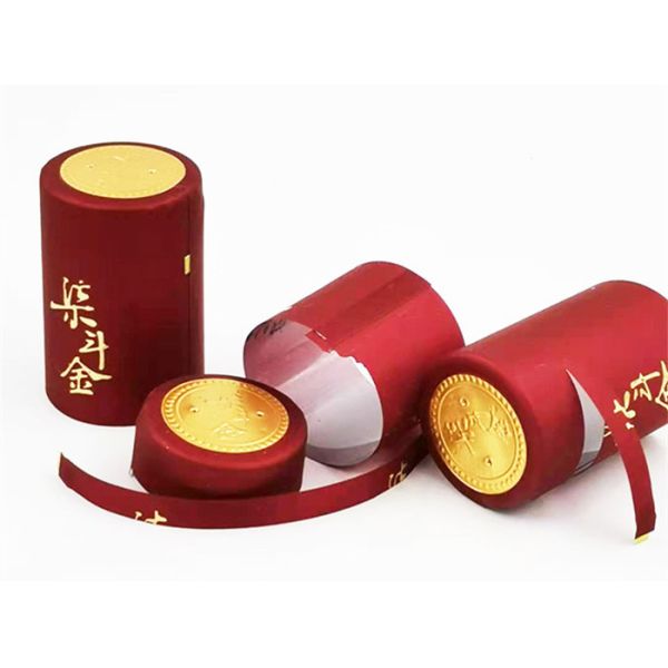 Quality PVC Wine Bottle Shrink Caps Capsules Pilfer Proof 60mm Length For Decoration for sale