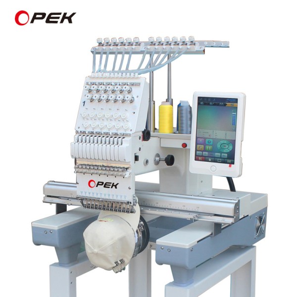 Quality 60*60cm Worktable Size Computerized Embroidery Machine for Flat Cap Hat T-shirt for sale