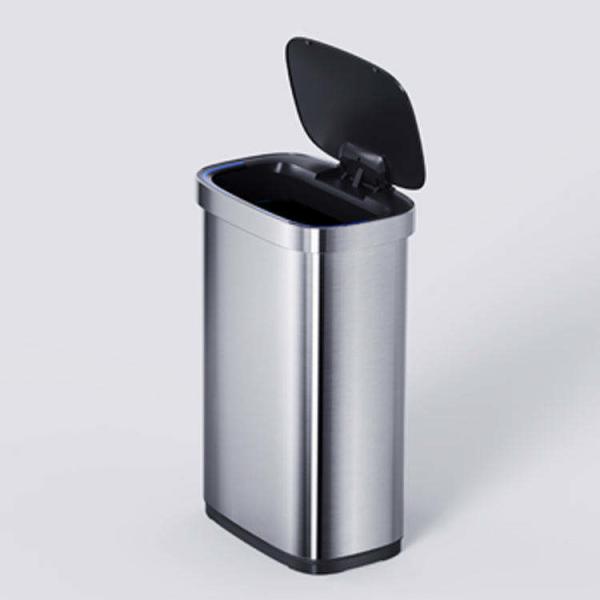 Quality Steel Smart Sensor Bin Household Rectangle Induction Type Automatic Trash Can for sale