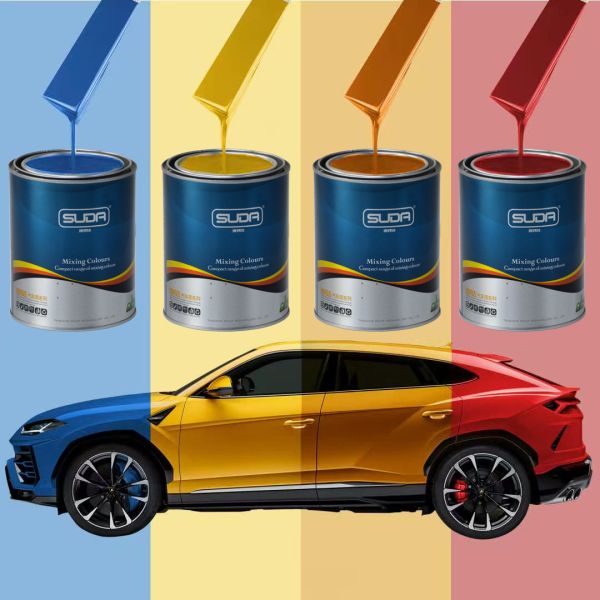Quality High Powder 1K Reddish Blue Acrylic Automotive Paint for sale