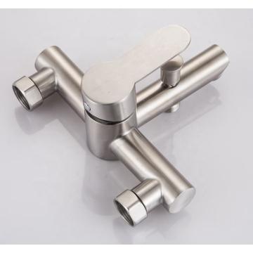 Quality ISO9000 Fine Touch Bathroom Stainless Steel Faucet Silver Luster for sale