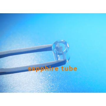 Quality Al2O3 Polished Sapphire Glass Tube Customzied Size With Groove for sale