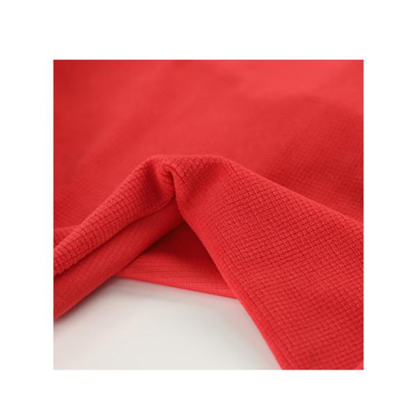 Quality Red Jacquard Polar Fleece Fabric Material For Shoes Tent for sale