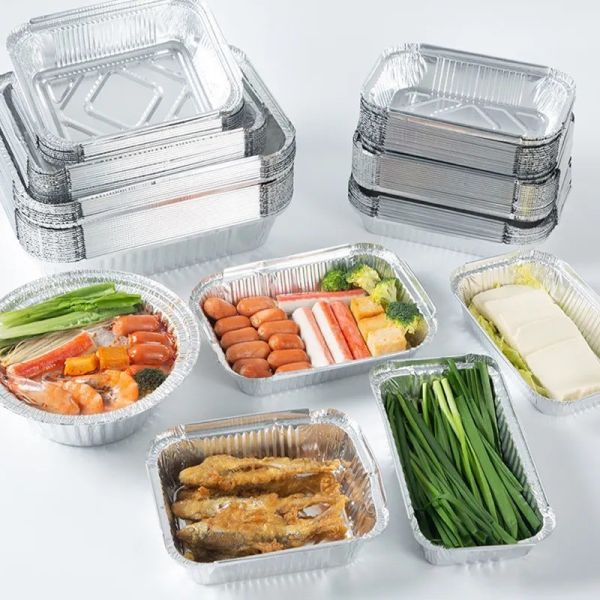 Quality Eco-Friendly 3003/3004/8011 Aluminum Foil Container Cover for Biodegradable for sale