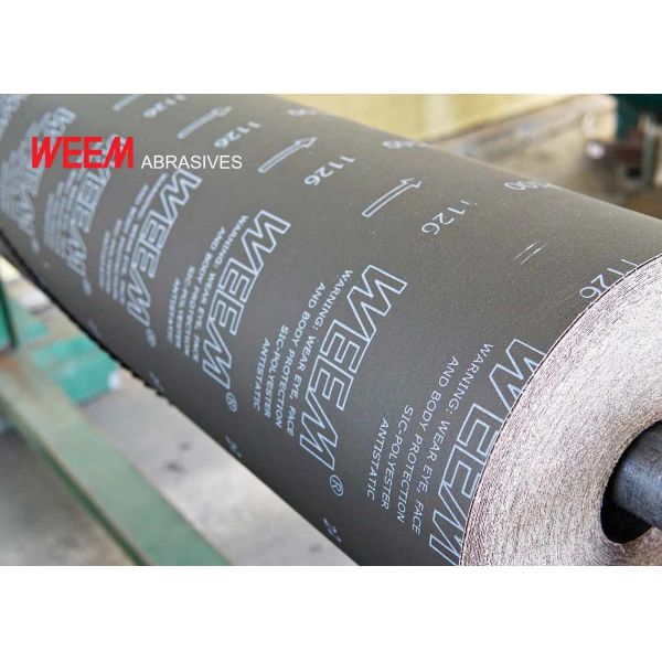 Quality Silicon Carbide Abrasive Cloth Sandpaper Rolls , 24 Grit To 120 Grit for sale