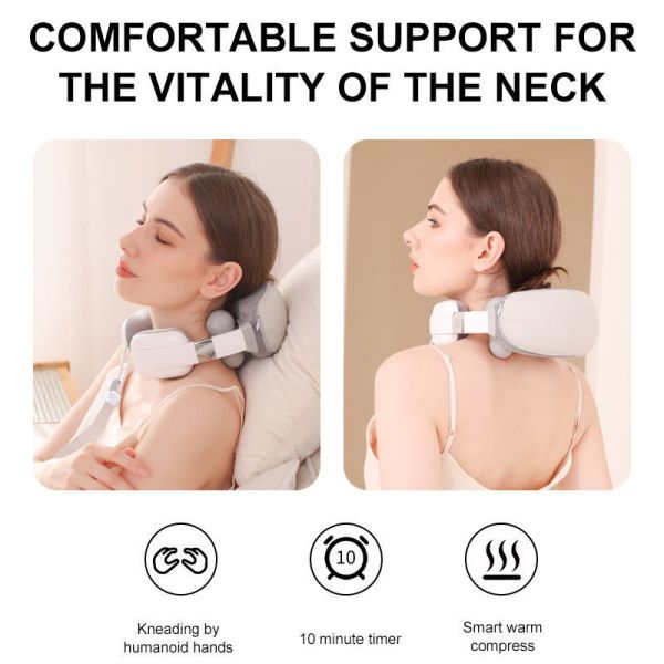Quality 2000mA Charging Current Deep Kneading Massage Portable Neck Massager Customize for sale