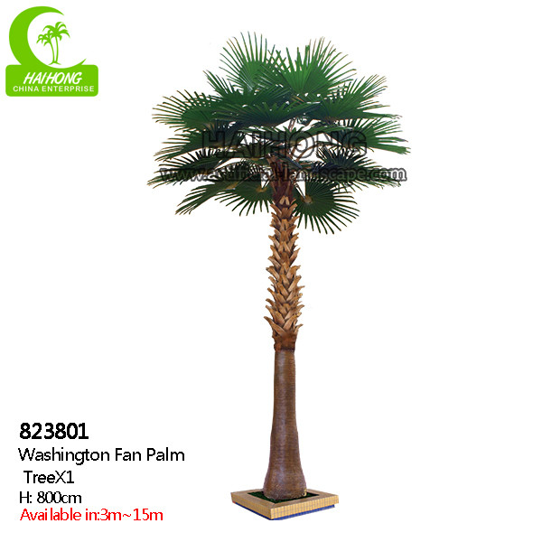 Quality Lifelike Firber Glass Trunk 8m Artificial Tropical Tree HAIHONG for sale