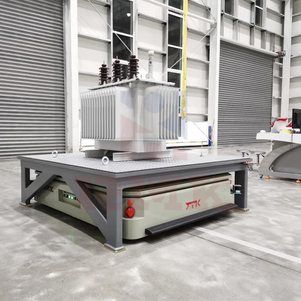 Quality Industrial Raw Material Trackless Transfer Trolley 3 Tons Hydraulic Table Lift for sale