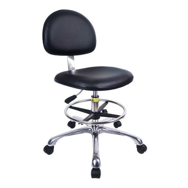 Quality Clean Rooms Blue Adjustable Height Lab Stool Laboratories Ergonomic Esd Chairs for sale