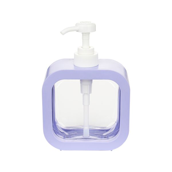 Quality PET Lotion Bottle 500ml Double-Layer Purple Press-Type Empty for sale