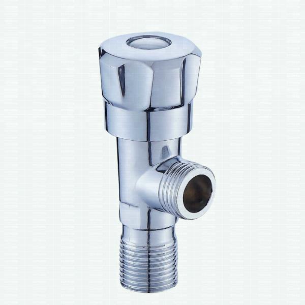 Quality 1/2-Inch Chromed Wall Mounted Toilet Water Stop 90 Degree Round Handle Quick for sale