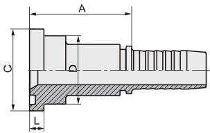 Hot Sale China Factory SAE Flange 3000 Psi Hydraulic Hose Fittings 87311