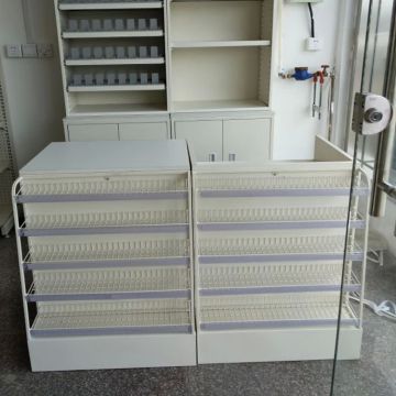 Quality Retail Supermarket Checkout Counter Cashier Register Table Customoized for sale