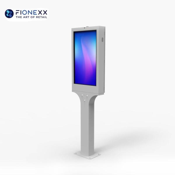 Quality Fan Cooling 32 Inch Digital Signage Bus Station Display Weatherproof Enclosure for sale