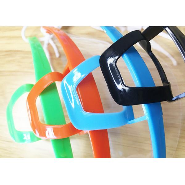 Quality Lightweight Plastic Clear Mouth Shield Visor With Elastic Bands Dust Proof for sale