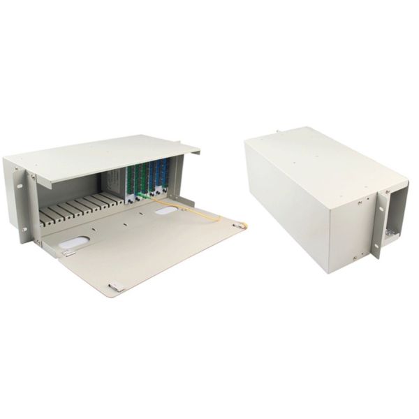 Quality Telecom Communication 19" Fiber Optical Rack Mount Splitter Cabinet LGX Type for sale