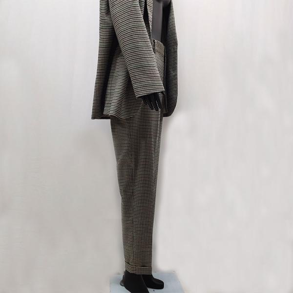 Quality Breathable Casual Women Yarn Dyed Checkered Suit Pants for sale