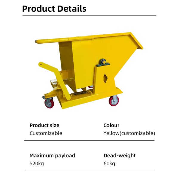 Quality Forklift Waste Tipping Bin Industrial Scrap Bins for sale