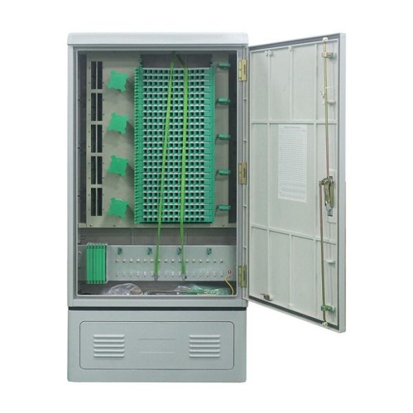 Quality 288 Cores Outdoor Fiber Optic Cross Connect Cabinet SMC FTTH FTTX Telecom CATV for sale