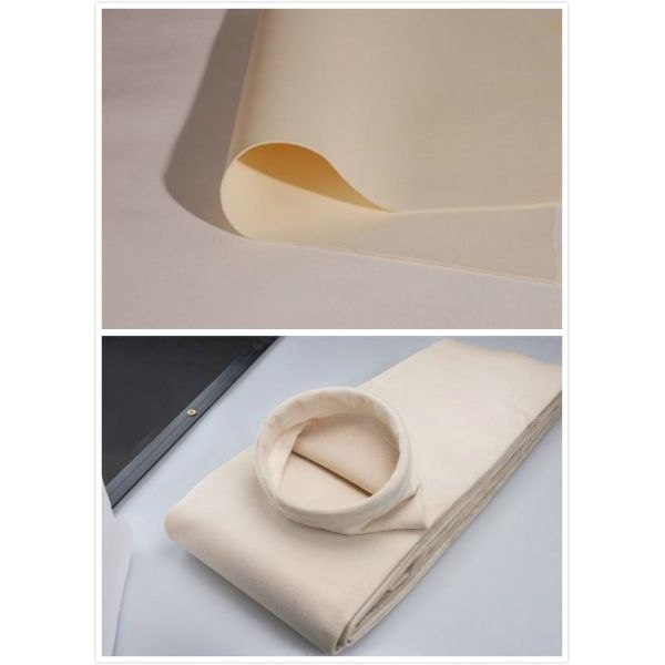 Quality High Efficiency PPS Felt Filter Material / Dust Collector Filter Cloth for sale