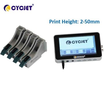 Quality 4 Print Heads Thermal Inkjet Printer High Resolution 185DPI 50mm Print Height for sale