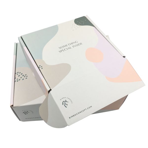 Quality Shipping Corrugated Cardboard Gift Boxes Folding 4C Printed 300gsm C1S for sale
