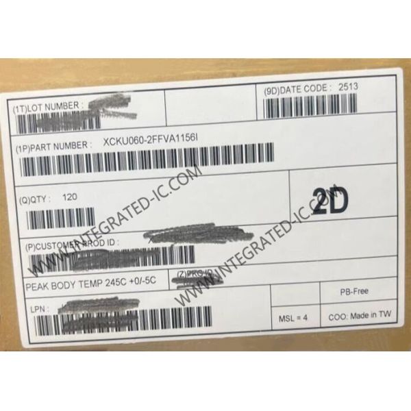 Quality Integrated IC XCKU060-2FFVA1156I Embedded FPGA Chip 1156FCBGA Surface Mount for sale