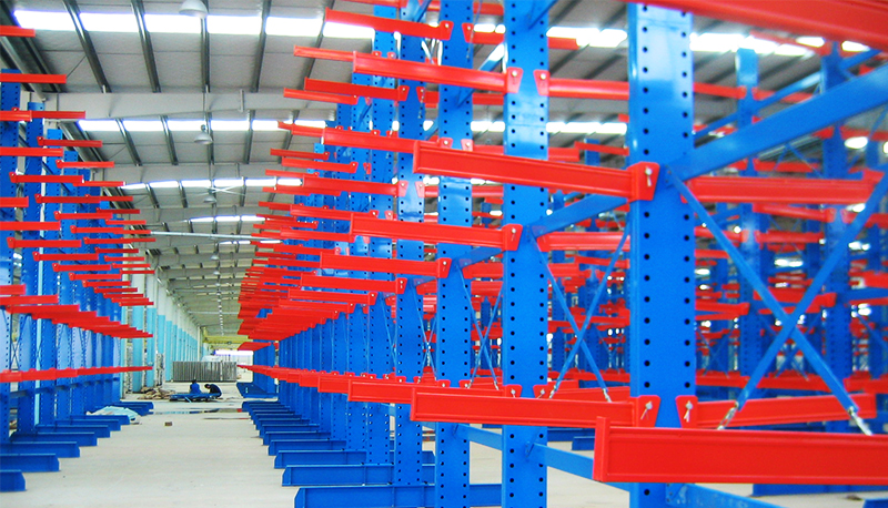 Double Side Cantilever Racking System Warehouse Storage Cantilever Rack