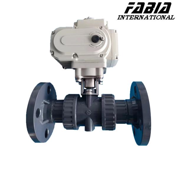 Quality Double Ream Flanged Ball Valve Soft Seal Electric Industrial Valve for sale